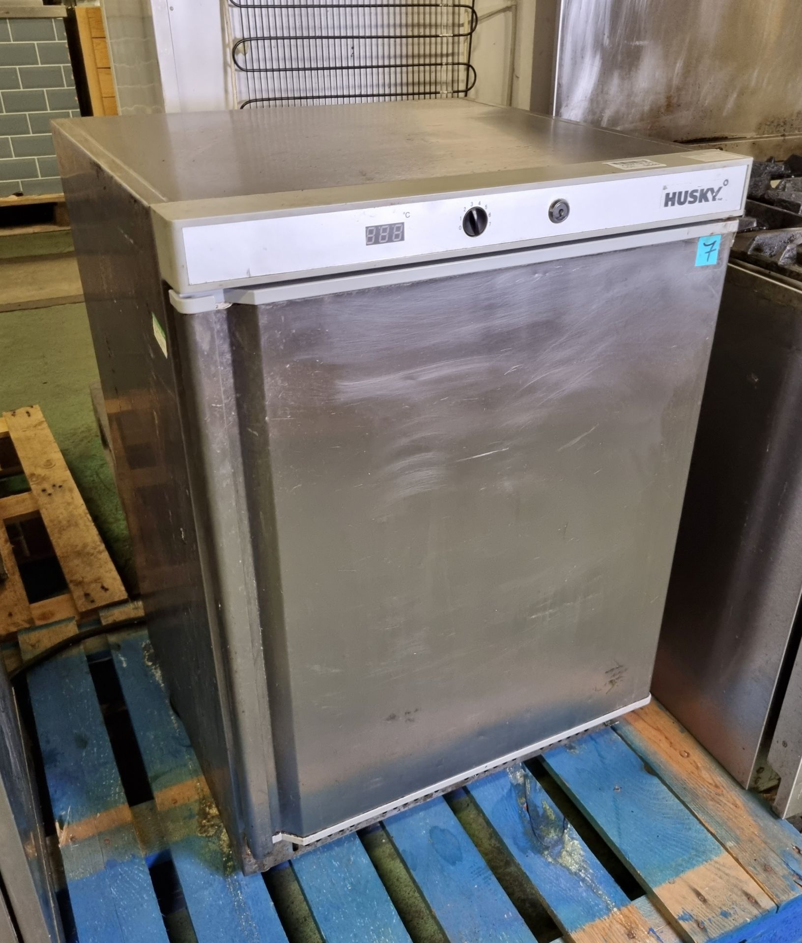 Husky CSS1H-SD-SS-R-UK-HT stainless steel single door under counter ...