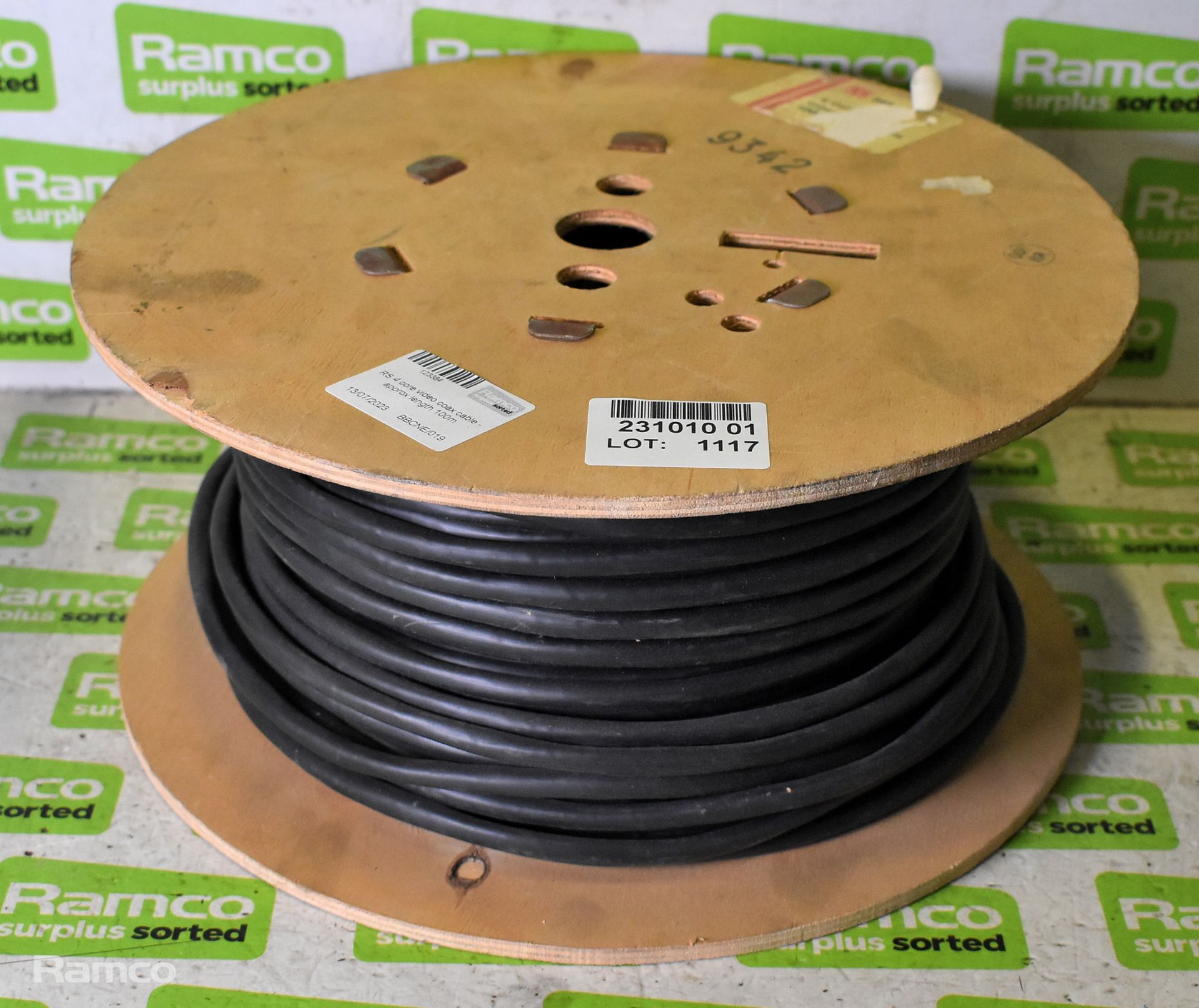 RS 4 core video coax cable - approx length 100m