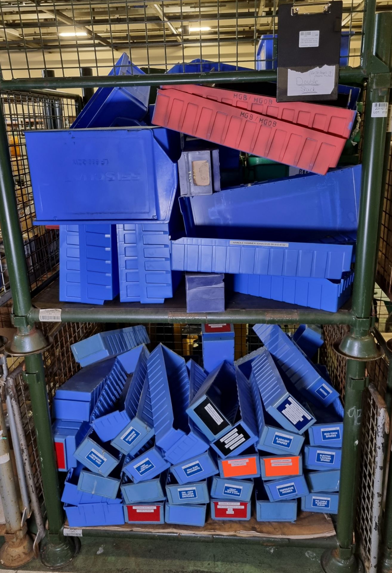 Plastic linbin boxes - various sizes