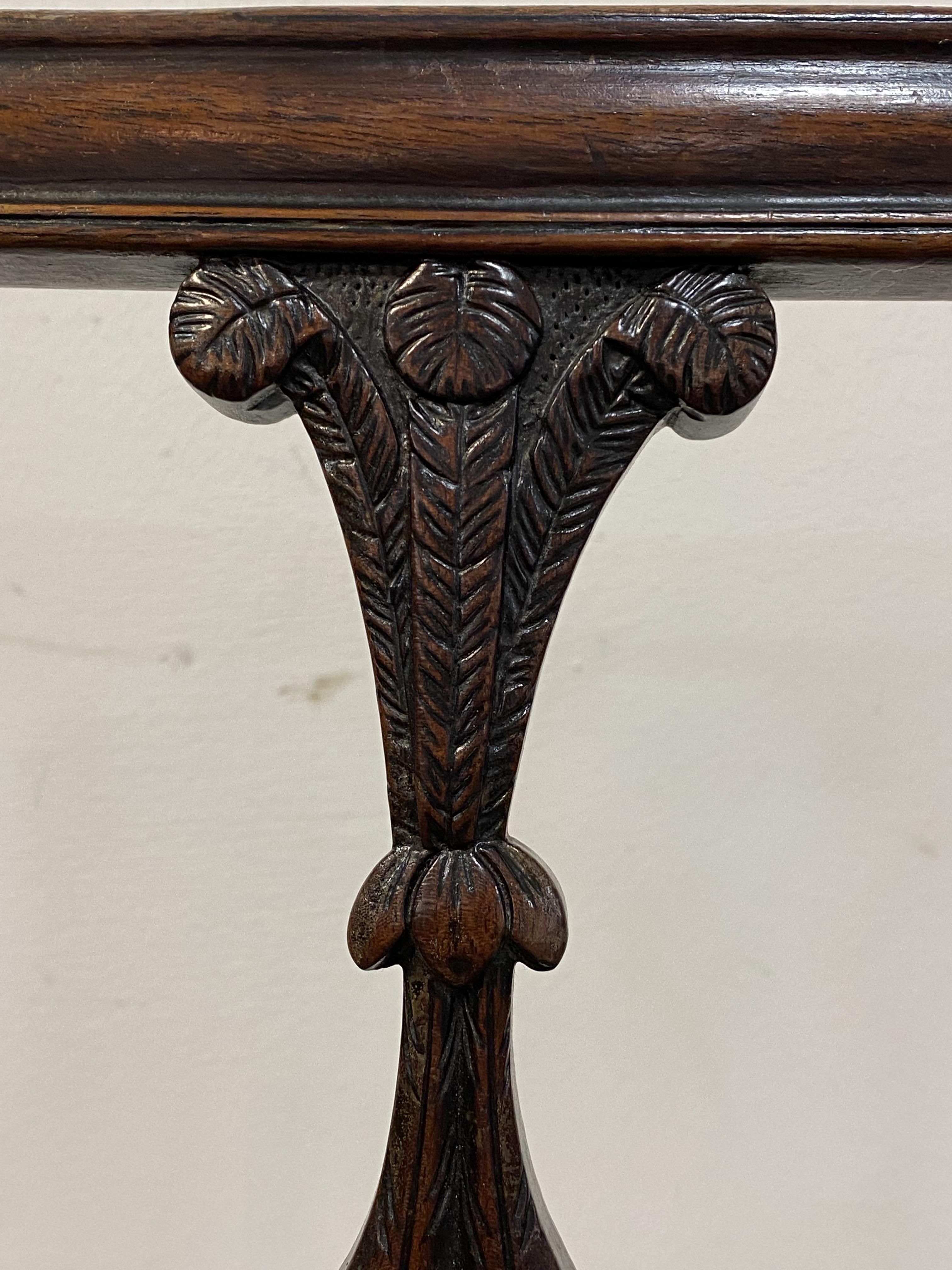 A Scottish George III mahogany side chair, the well carved triple spar ...