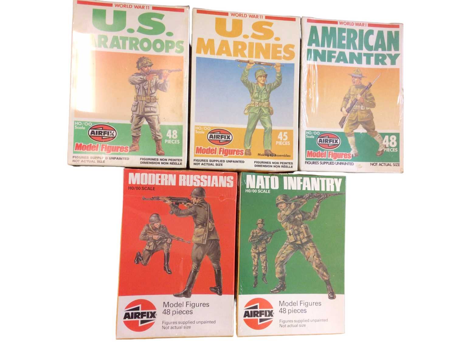 Airfix HO/OO scale selection of model soldiers including Waterloo, WW1 ...