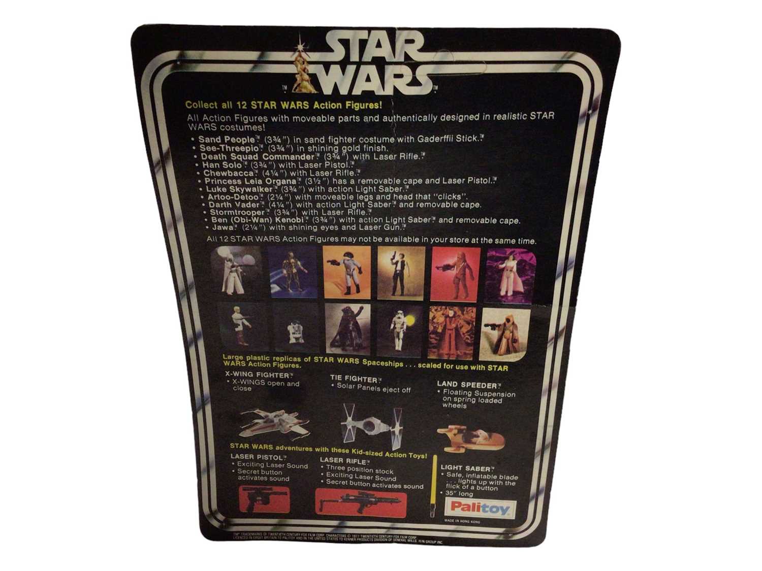 Palitoy Star Wars Tie Fighter with removable Solar Panels & Darth Vader ...