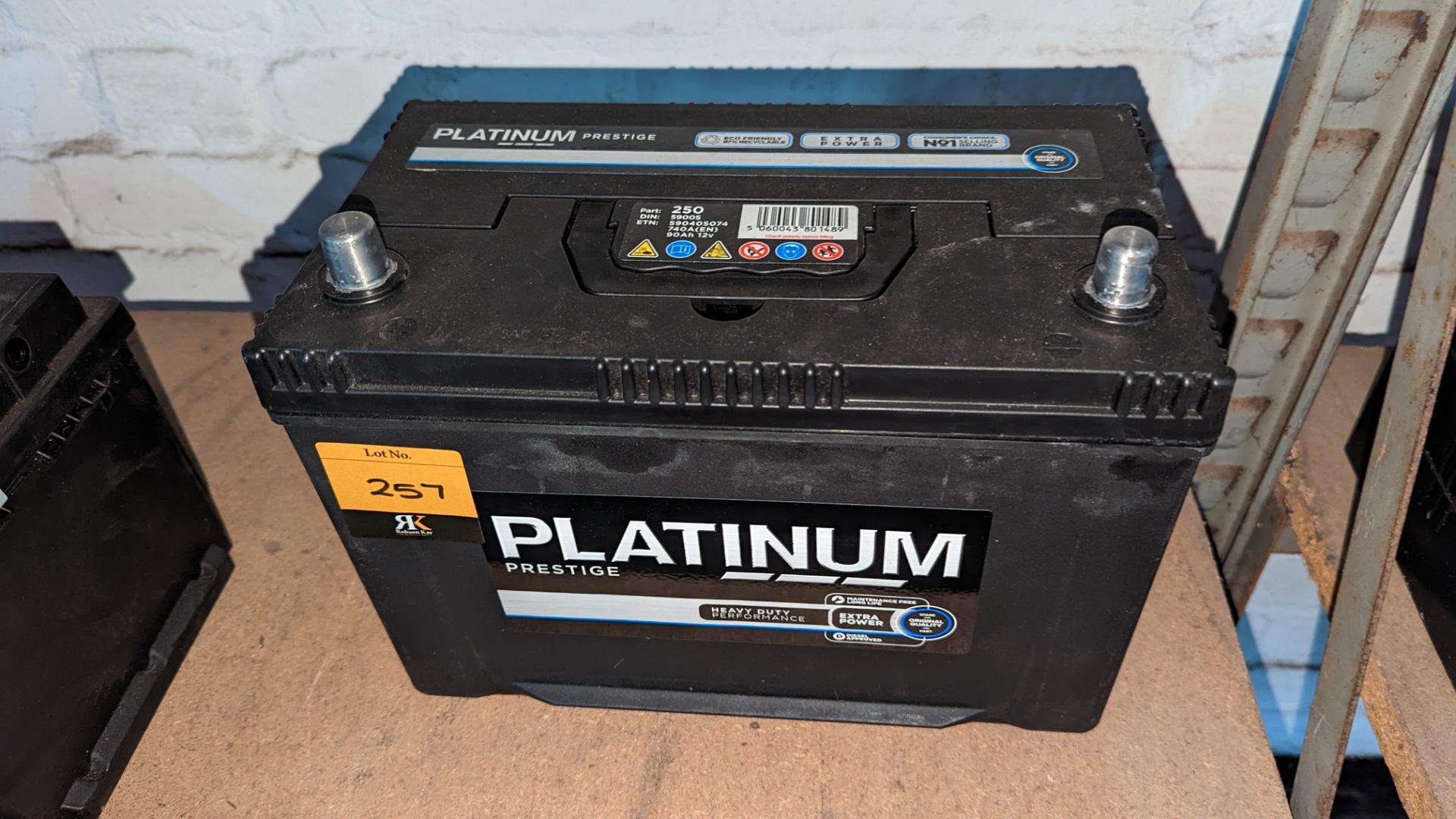 Platinum Prestige battery part 250Please note, this lot is subject to ...