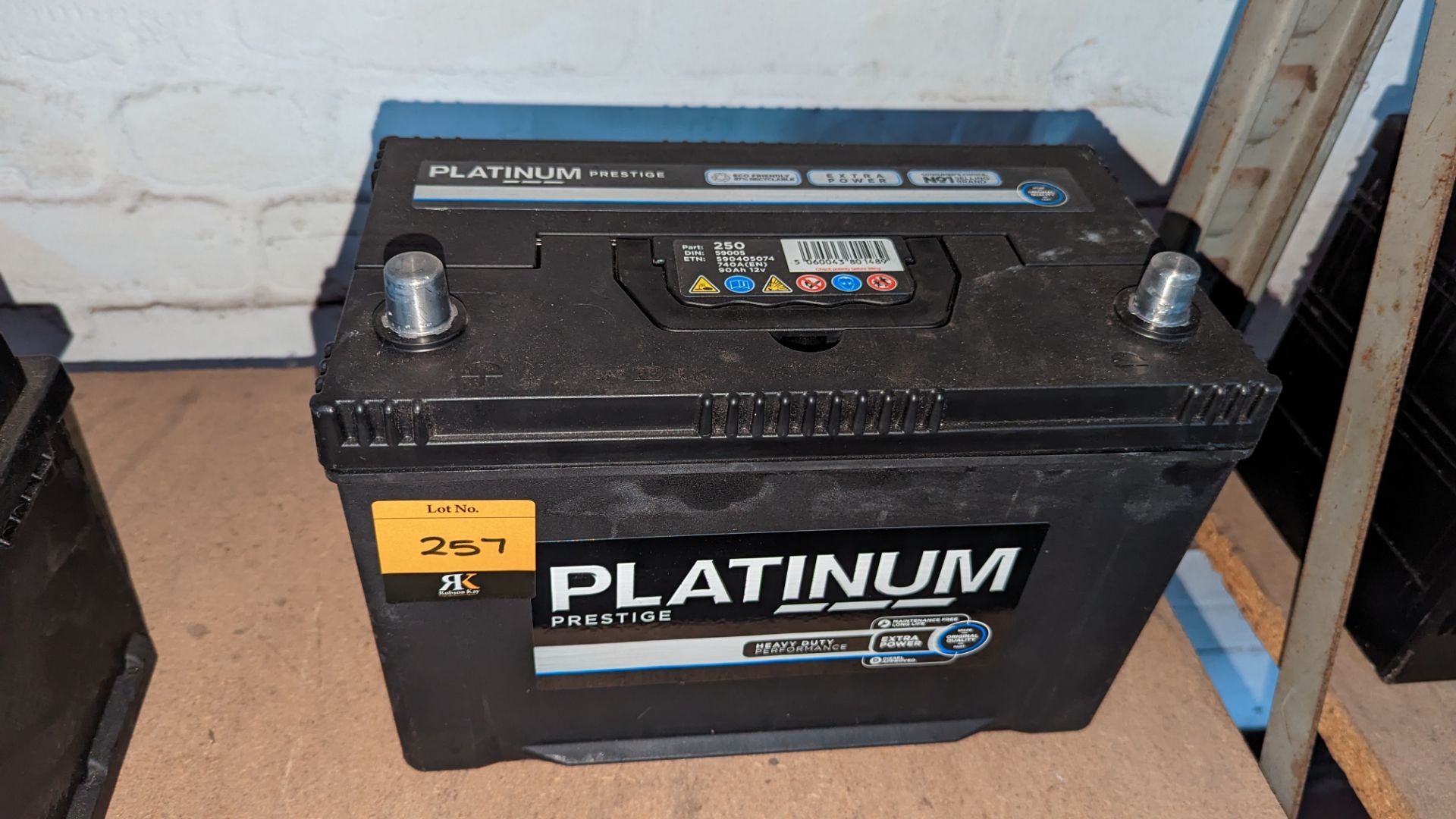 Platinum Prestige battery part 250Please note, this lot is subject to ...