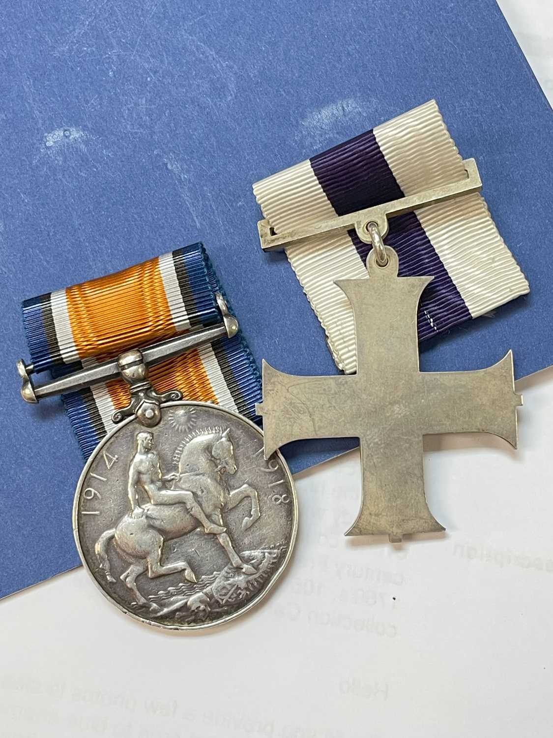 GREAT WAR MILITARY CROSS AND WAR MEDAL GROUP, to 2nd Lieut. James ...