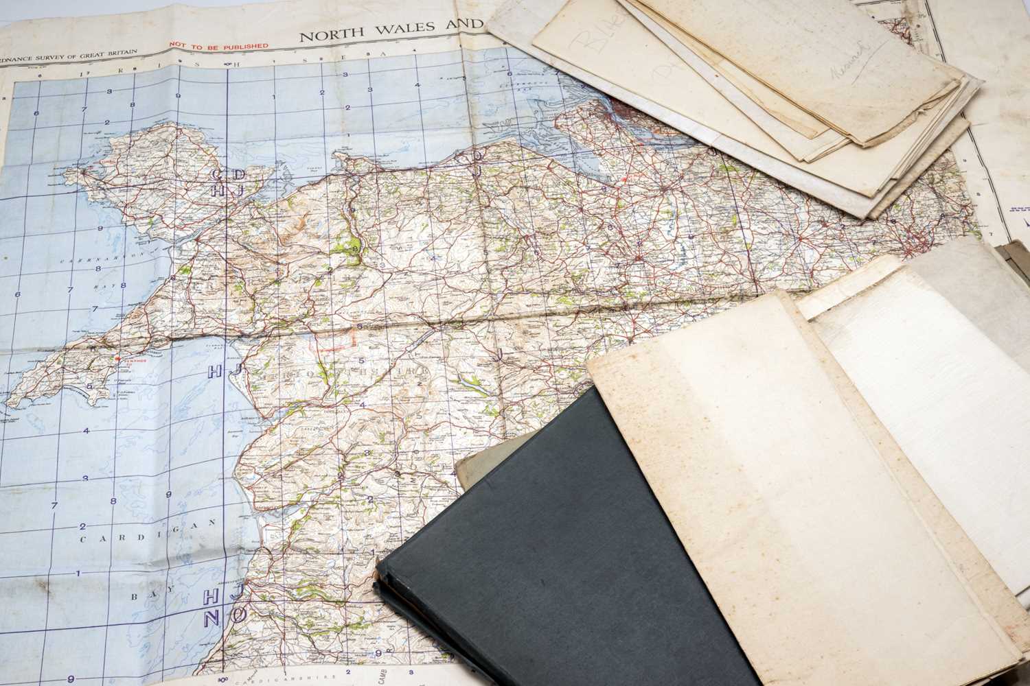 ASSORTED VINTAGE FOLDING MAPS, including 1940s War Dept. maps, viz ...