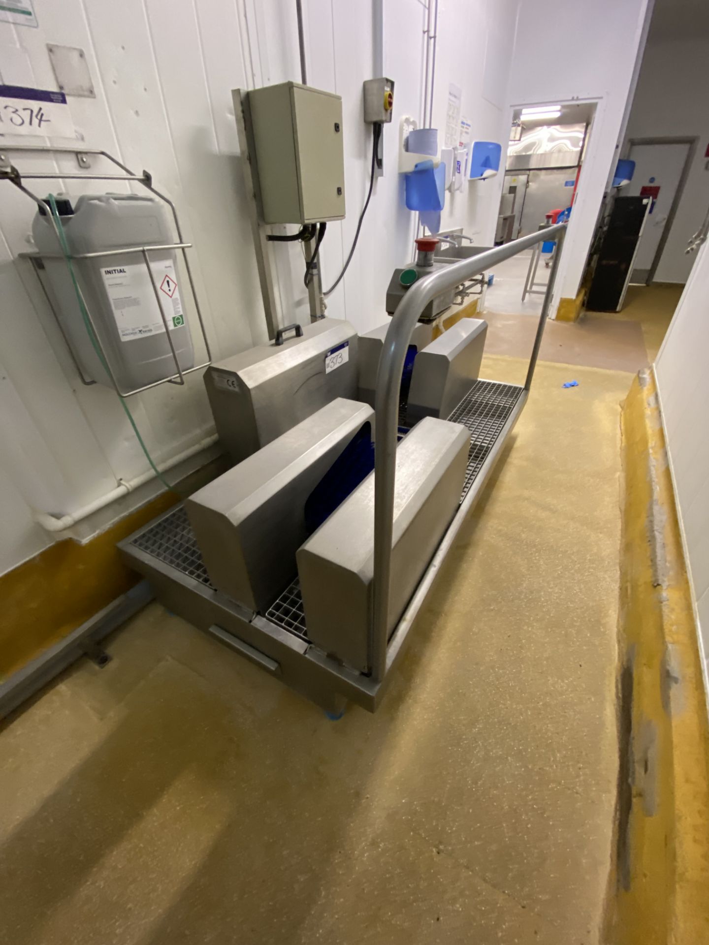 Bobet Materiel C.C 2200 Stainless Steel Boot Wash Station, serial no ...