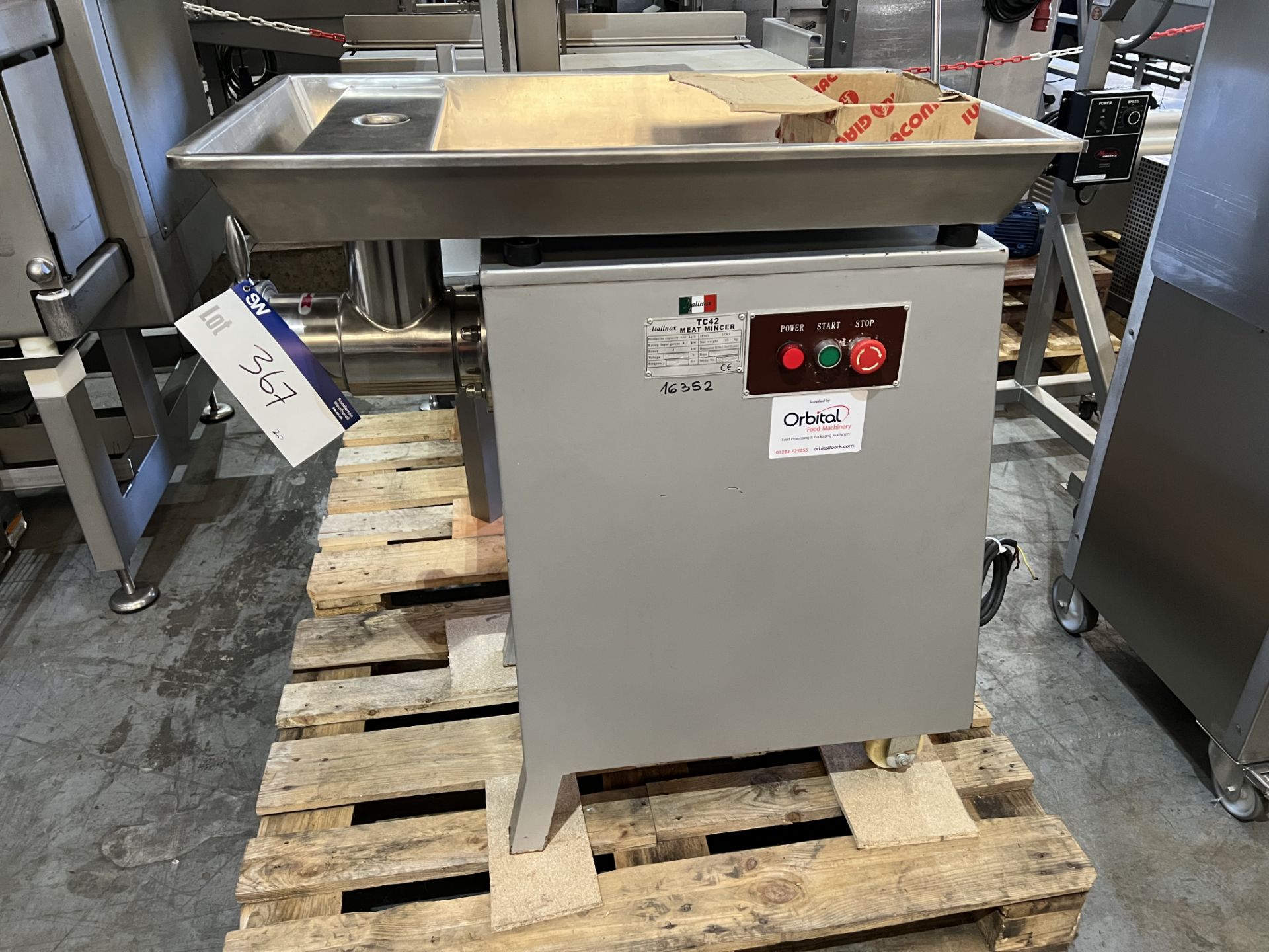 Italinox TC42 Meat Mincer, approx. 1m x 0.53 x 1m high, lift out charge ...