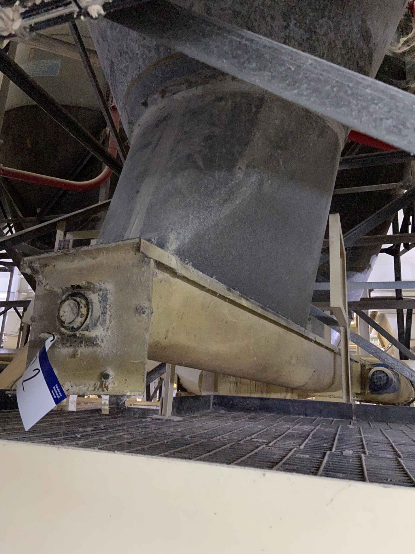 (AG-ENG) Approx. 250mm dia. Part Tapered Screw Hopper Discharge ...