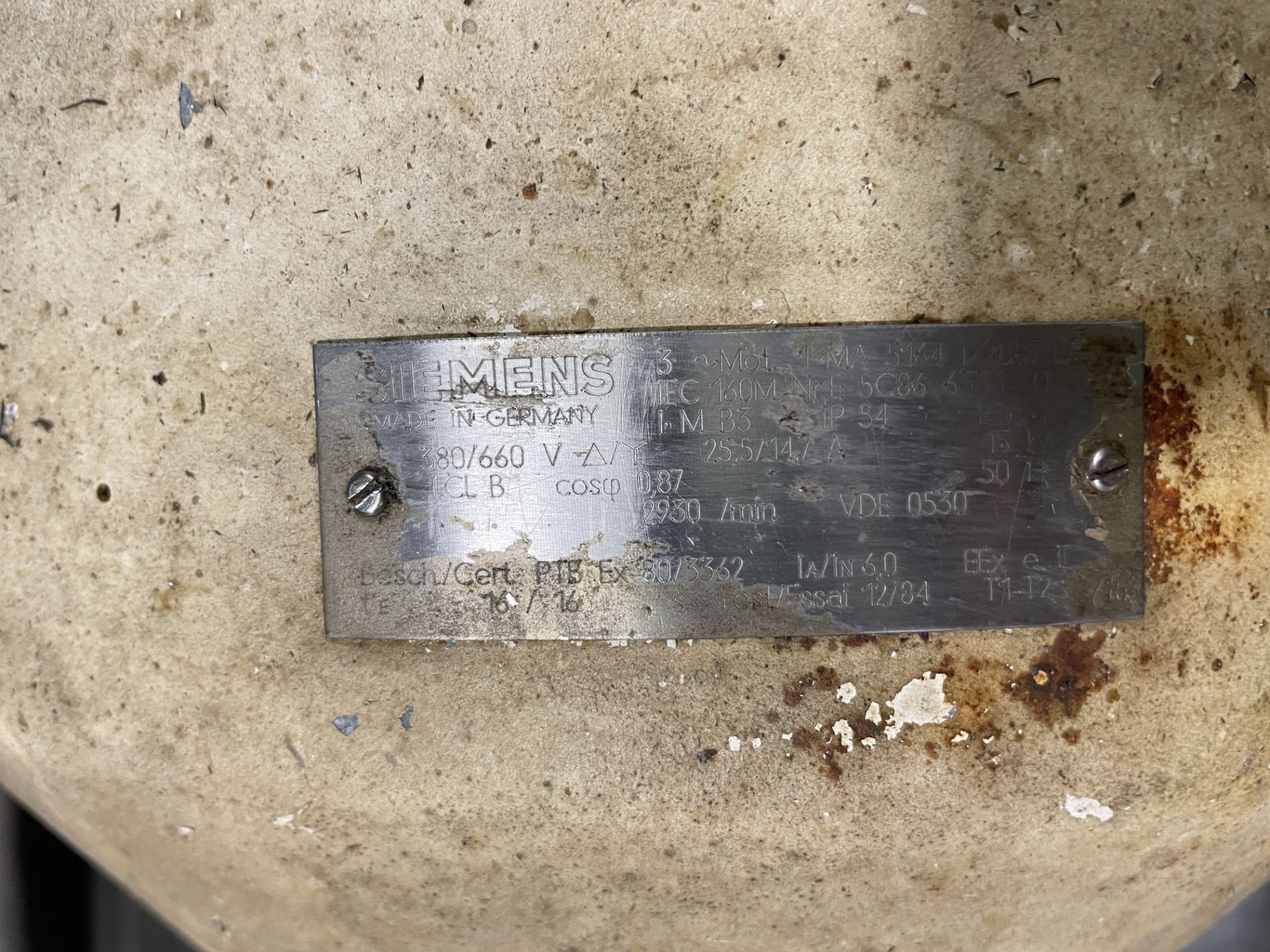 Siefer SM180HK STAINLESS STEEL CENTRIFUGAL PUMP, machine no. 2882, year ...