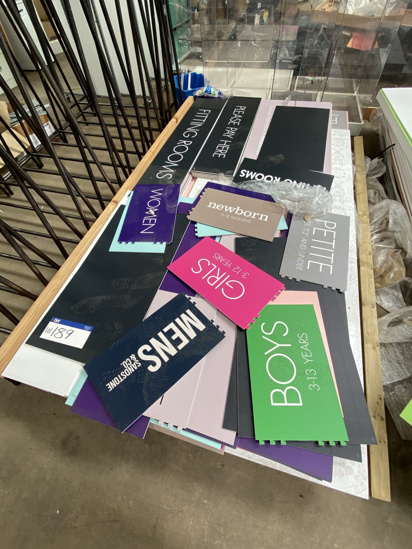 Assorted Sign Boarding, on one pallet, Lot located 33-37 Carron Place ...