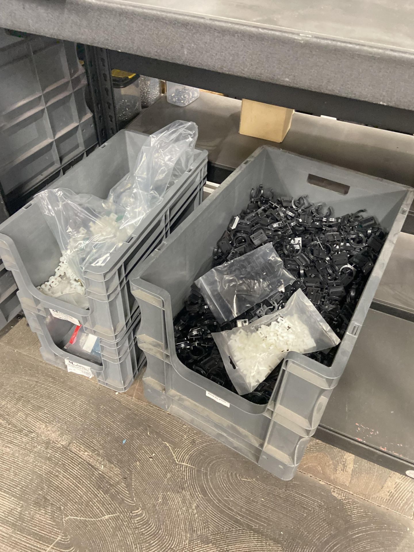 Quantity of VAL Spicer Plastic Clip-on Funeral Letters, with convoluted ...