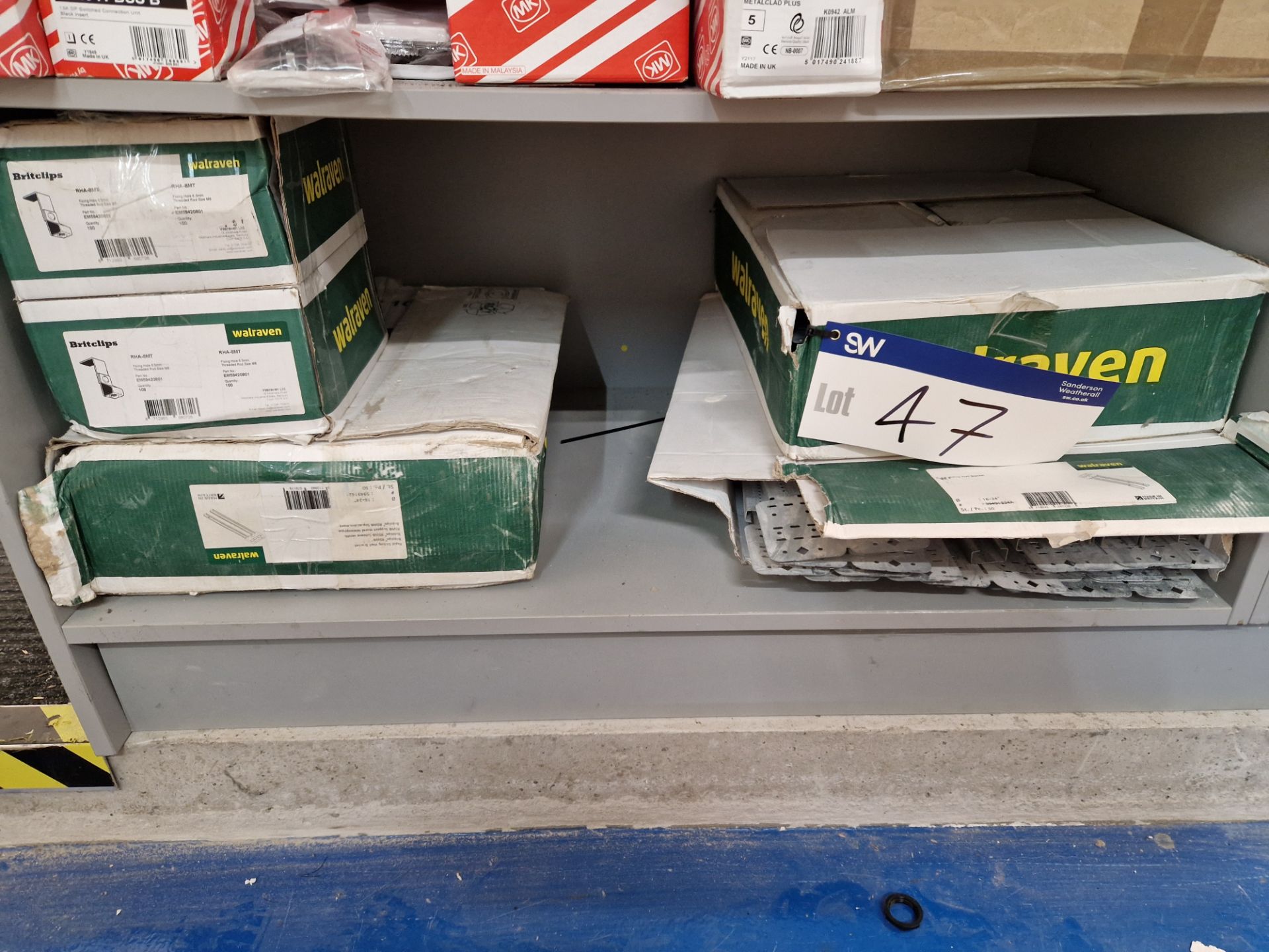 Quantity of Walraven RHA-8MT Threaded Rod Brackets & Rapid Sliding Wall ...