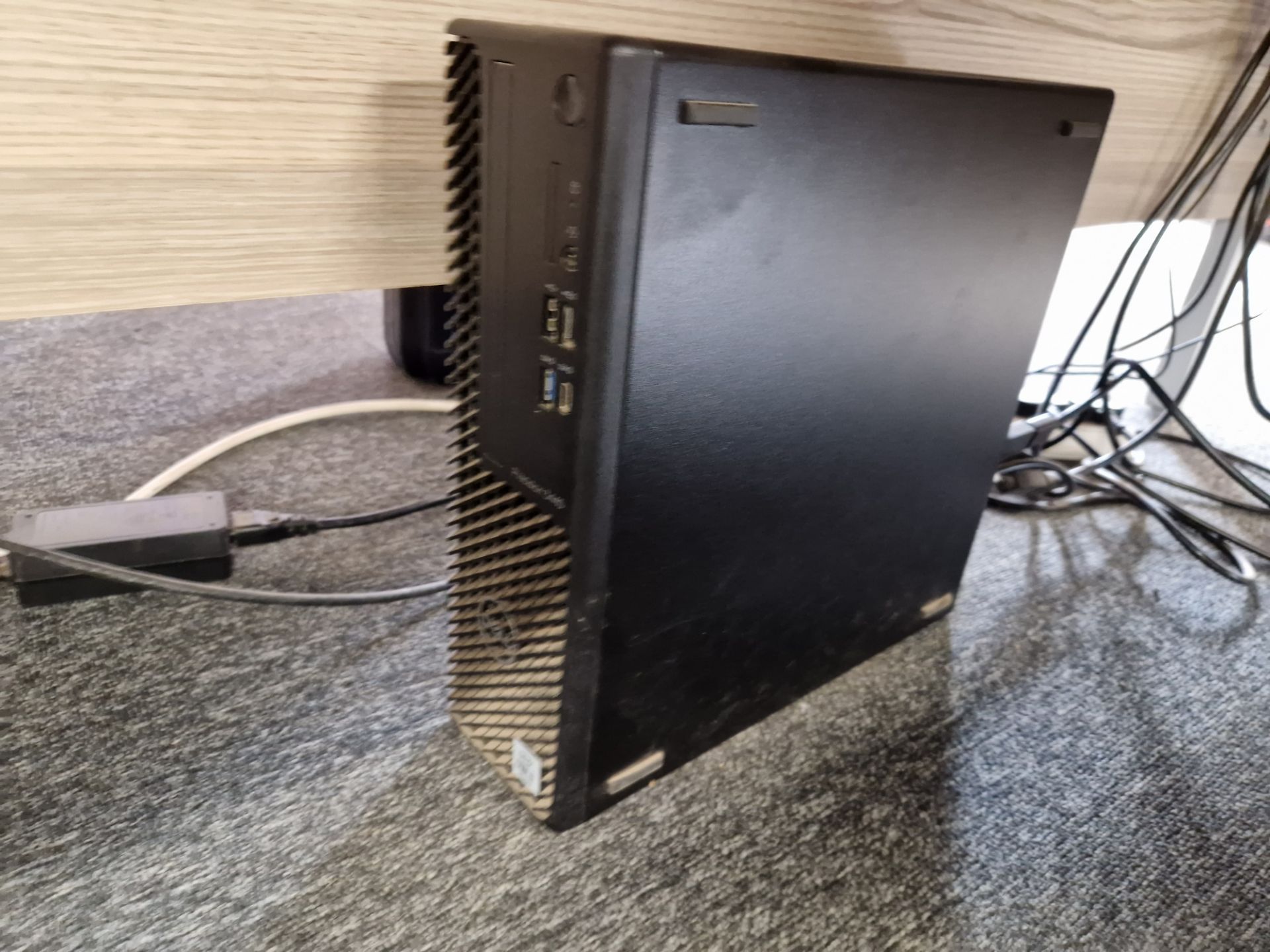 Dell Precision 3440 Core i7 10th Gen Desktop PC, Three Dell Monitors ...