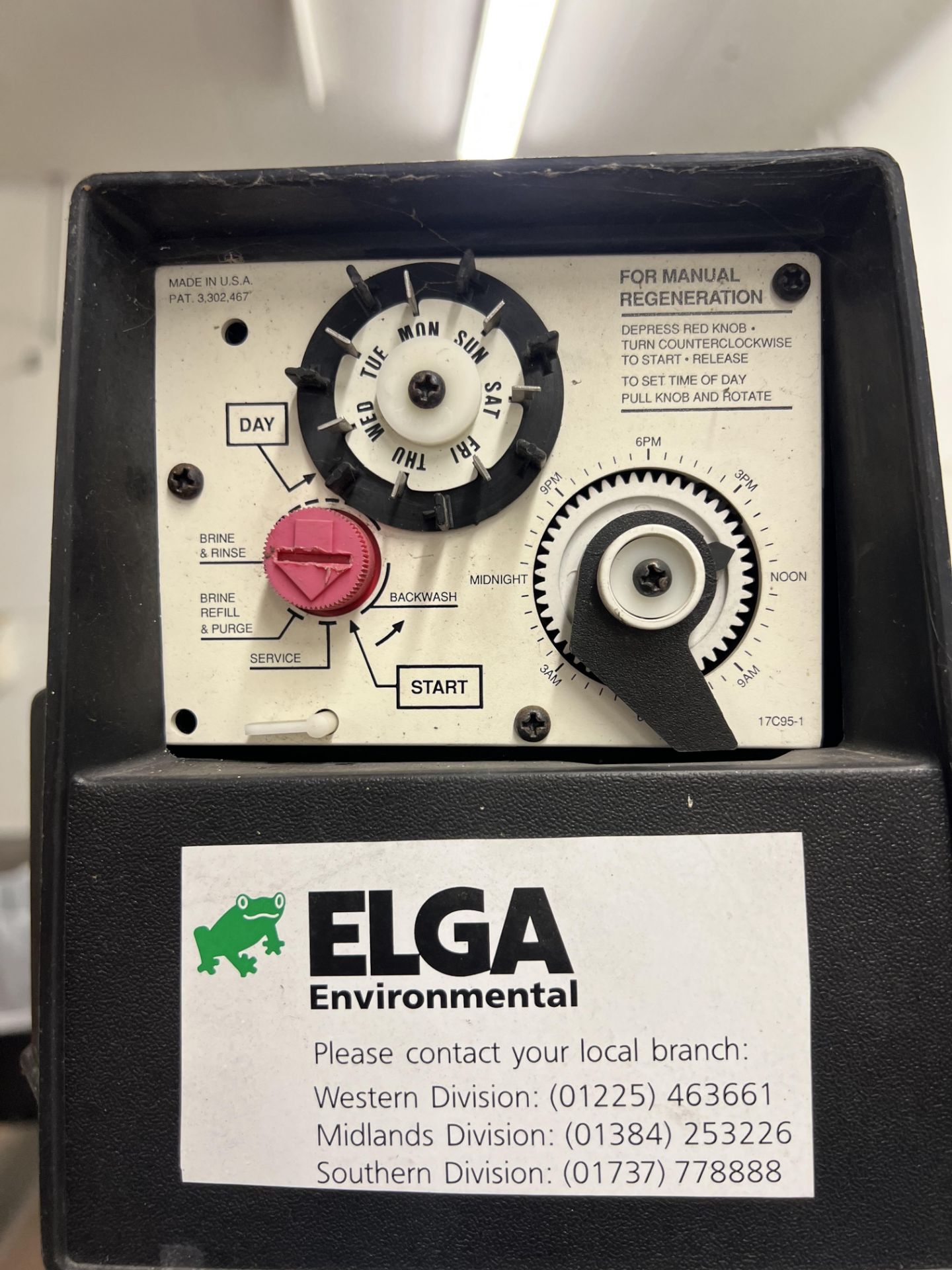 Elga Environmental Water Softener, with salt tank Please read the ...