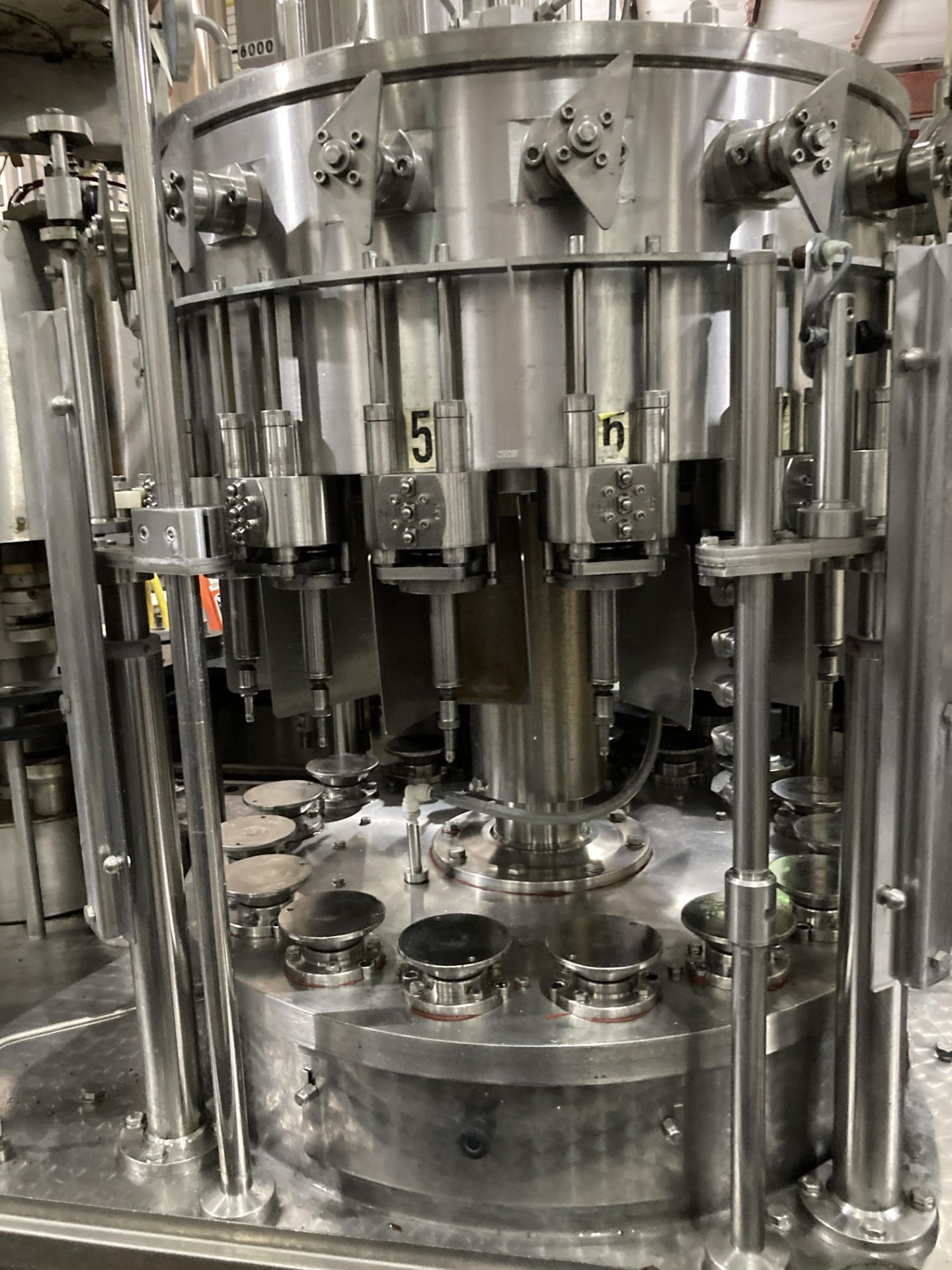 GAI 16 valve monoblock bottle rinser, filler, and crowner, 120 bpm ...