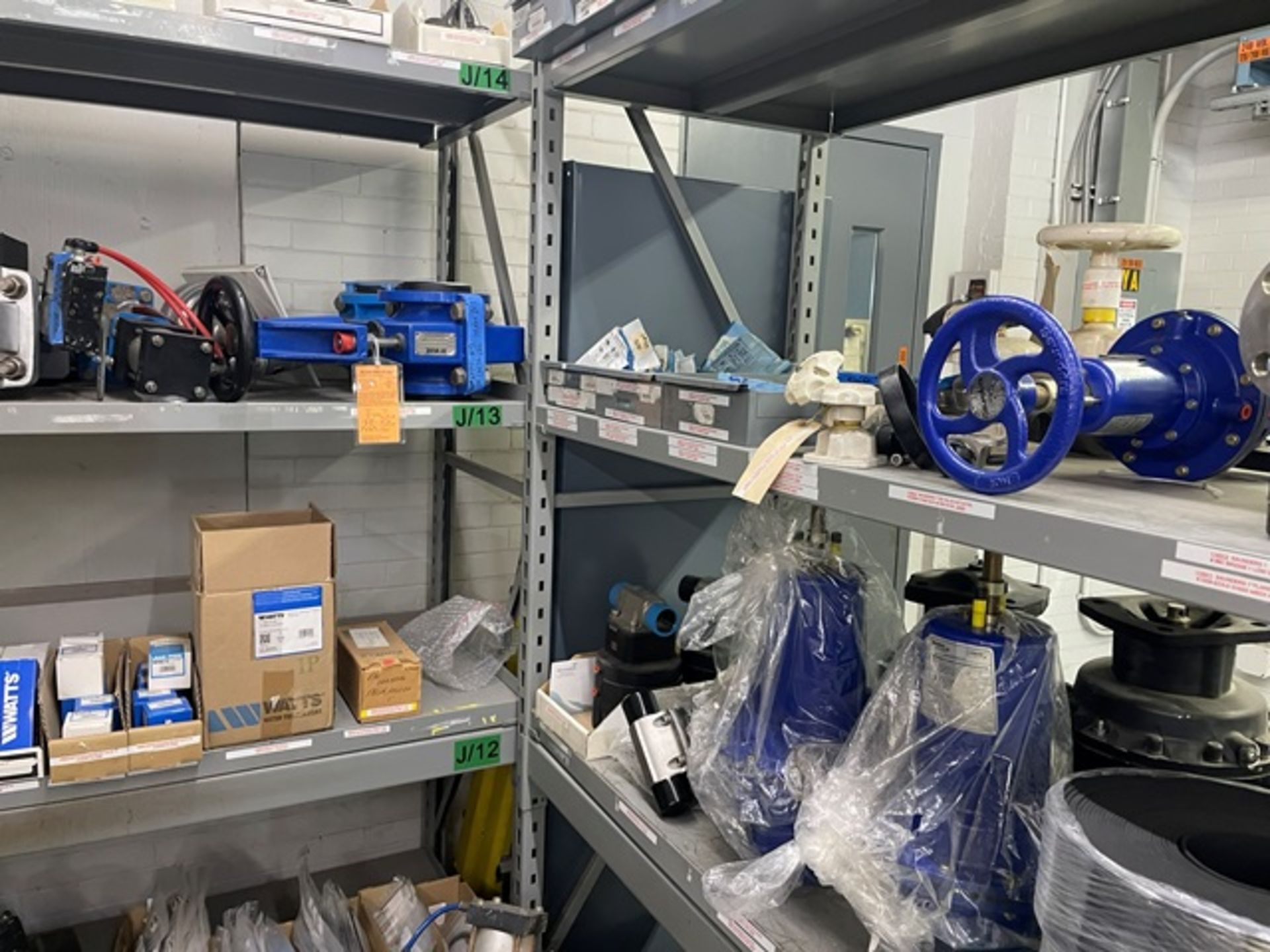 Section J Consisting of Top Line Flow Control Valves, Assorted Saunders ...