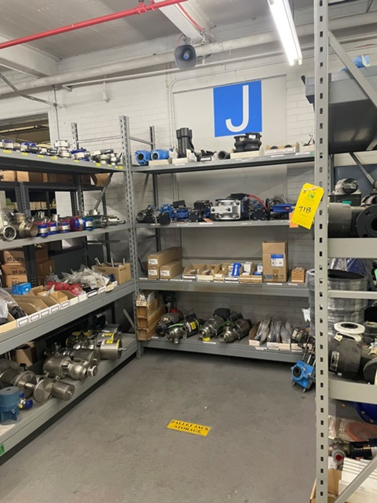 Section J Consisting of Top Line Flow Control Valves, Assorted Saunders ...
