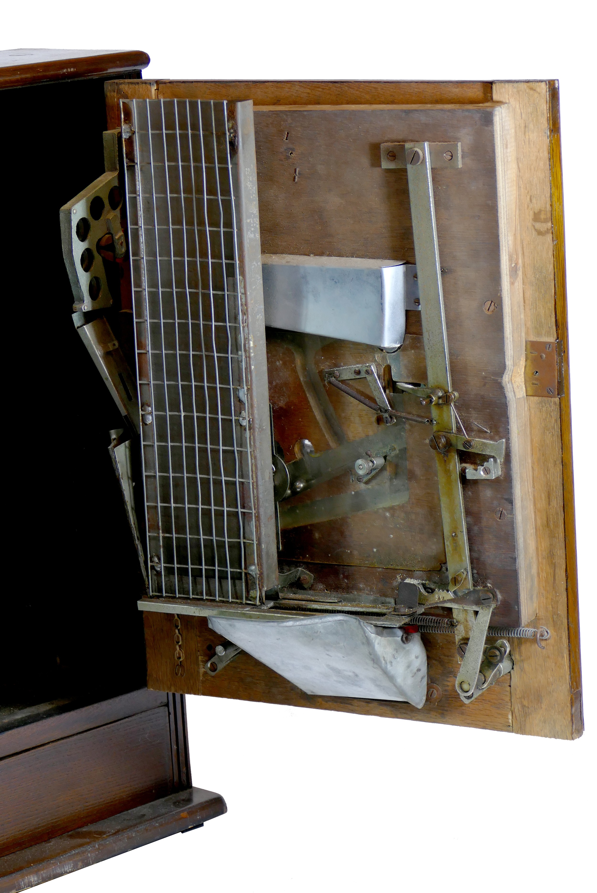 An Allwin De Luxe penny slot machine, c.1920's, branded with Rowntree's ...