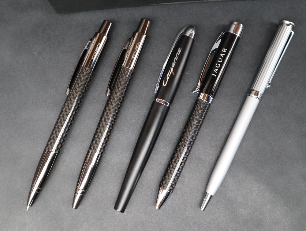 An Aston Martin ballpoint pen and propelling pencil set, boxed together ...