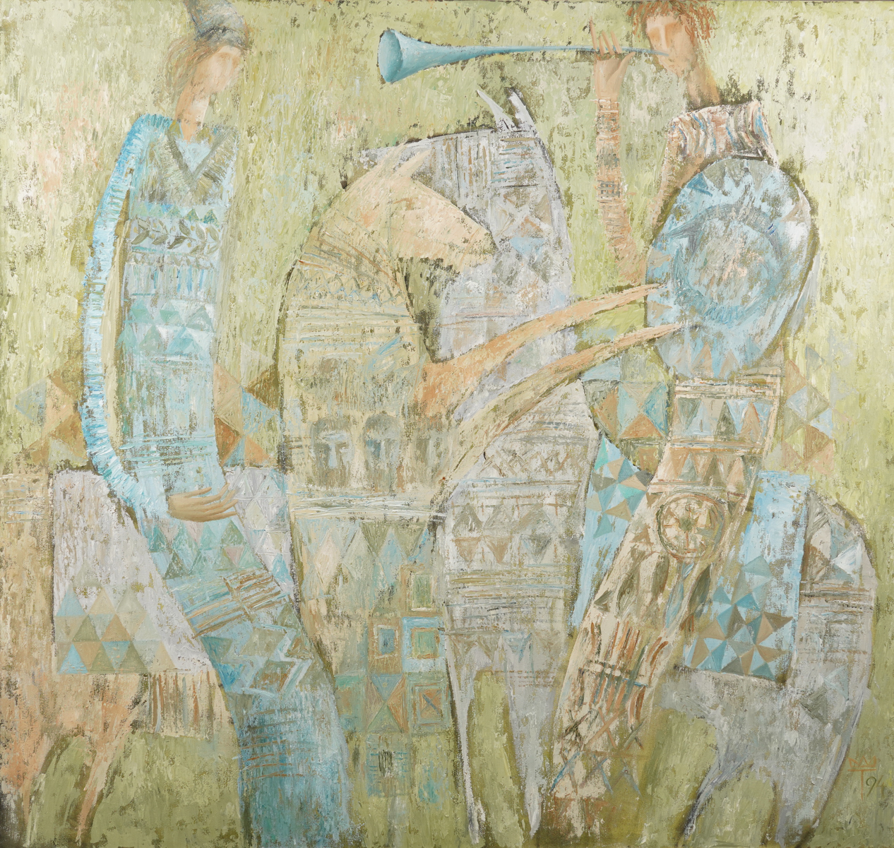 TIMUR ISKHAKOV (RUSSIAN, B. 1968)The Tournament signed with monogram ...