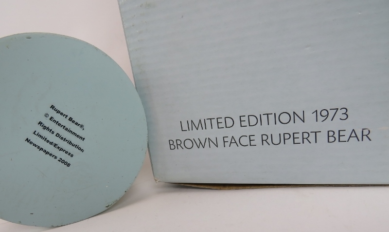 A limited edition Rupert the Bear by Frances Collectables, 1973 ...