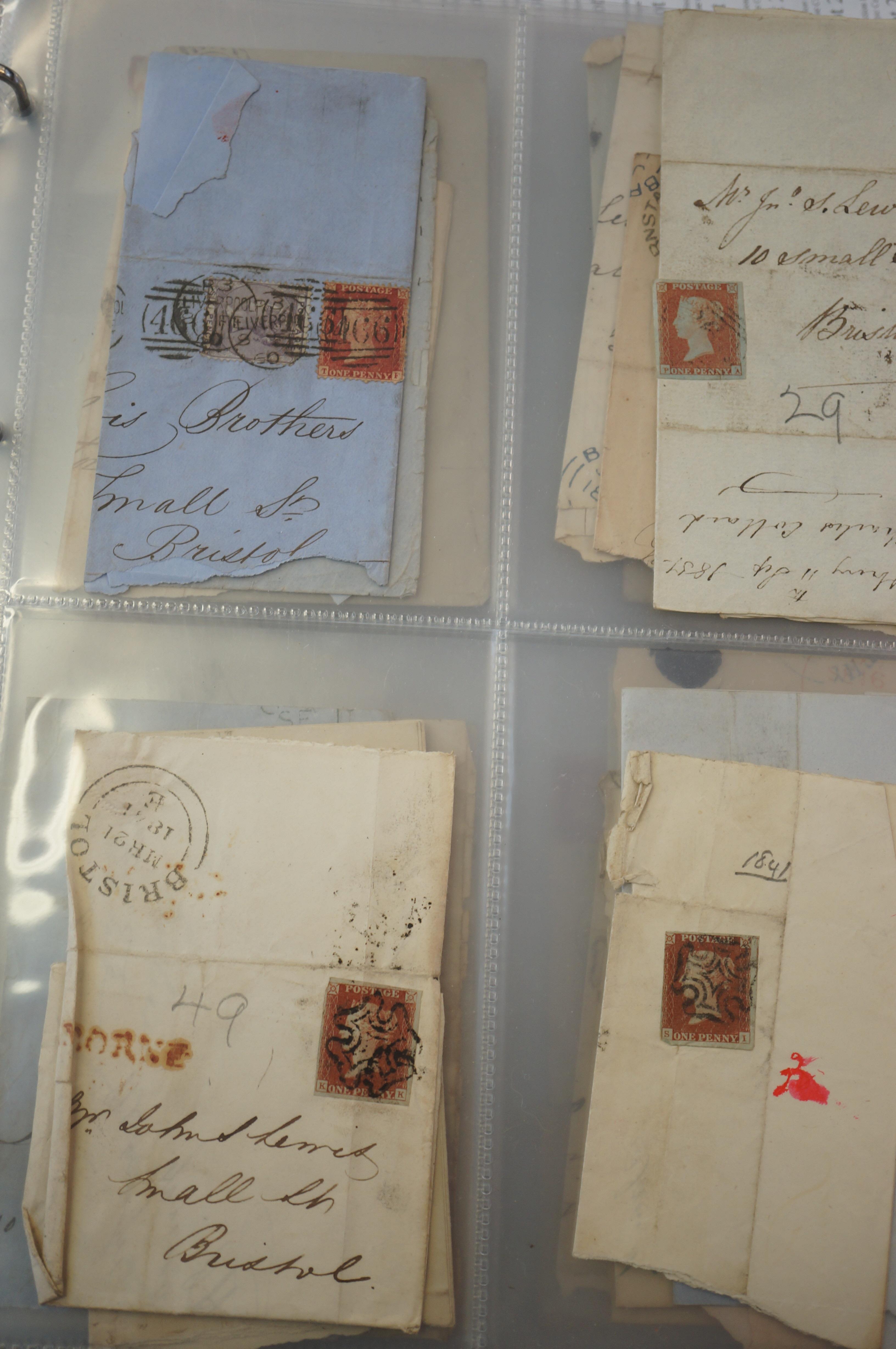 An album of Victorian postal letters - 68 in total
