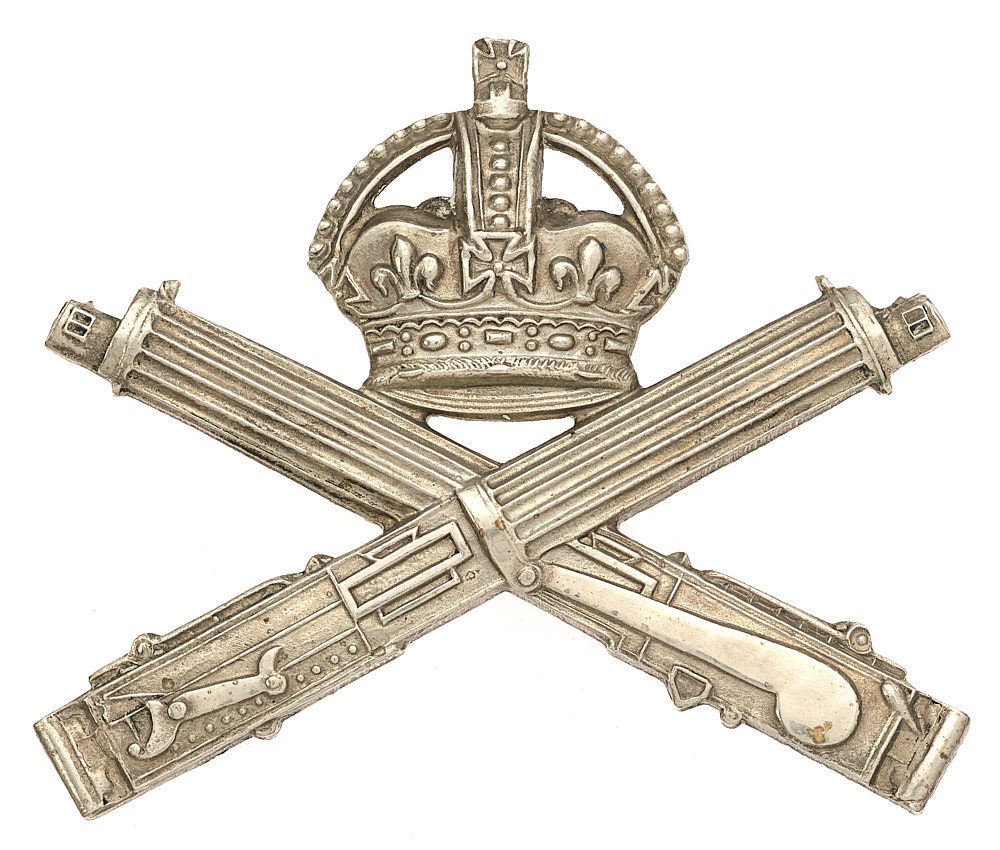 Machine Gun Corps WW1 Officer's cap badge by Gaunt. Fine die-cast full ...