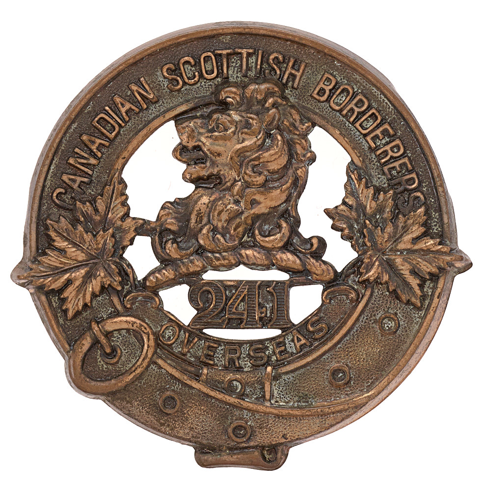 Badge. Canadian 241st (Canadian Scottish Borderers) Battalion CEF WW1 ...