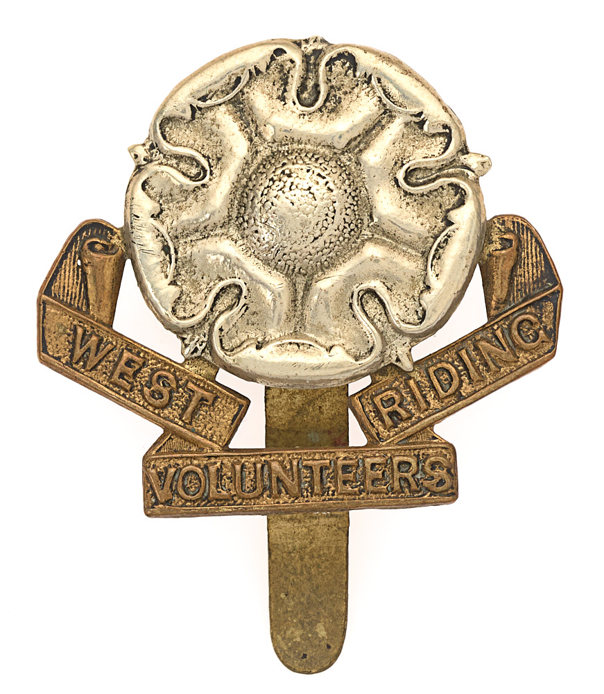 Badge. West Riding Volunteers WW1 VTC cap badge. Good scarce die ...