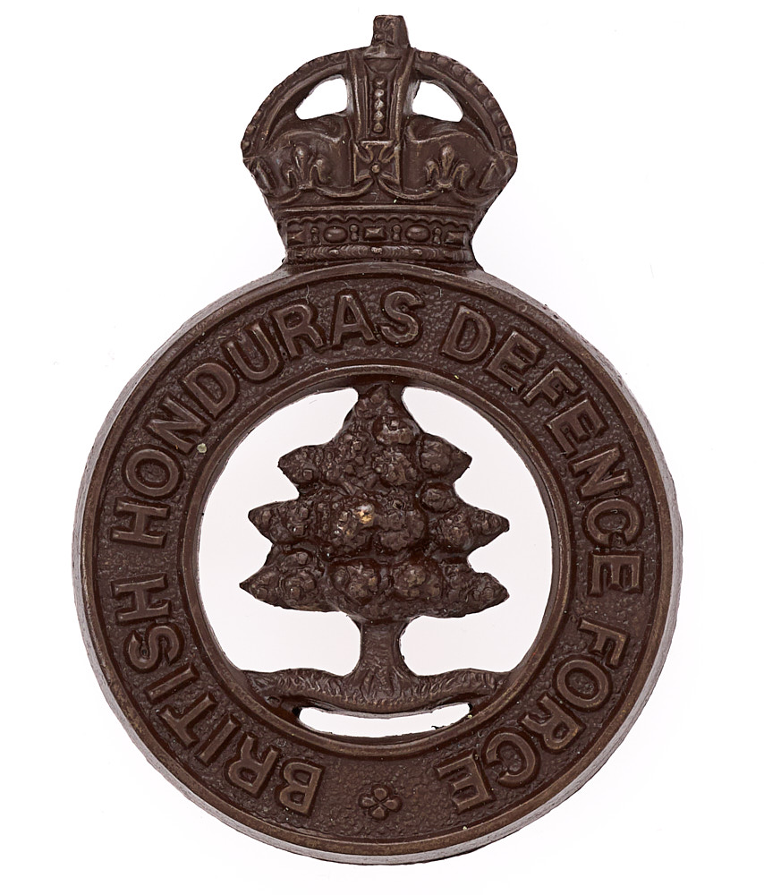 Badge. British Honduras Defence Force cap badge circa 1928-44. Good ...