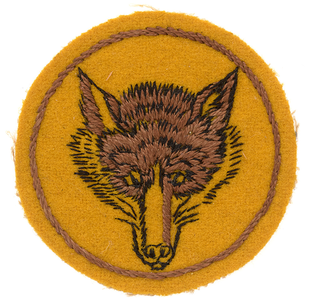 Badge. 8th Armoured Brigade WW2 cloth formation sign Good scarce brown ...
