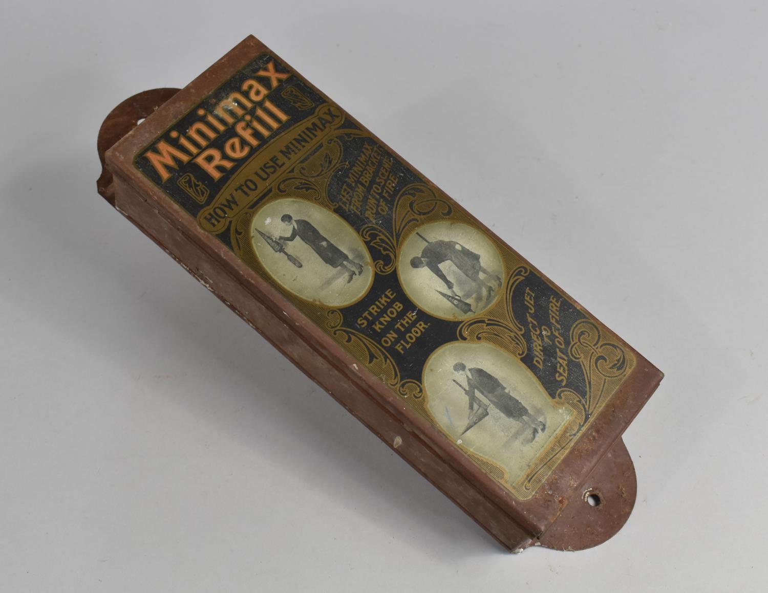 A Vintage Minimax Refill Tin (Empty), 34cm high