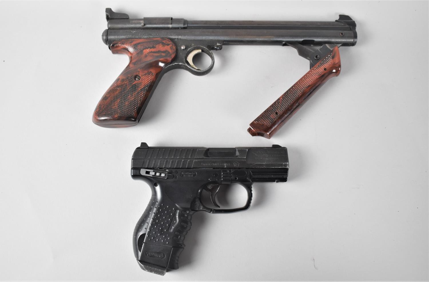 Two Pistols both In Need of Some Attention, a Walther CP99 Compact Gas ...