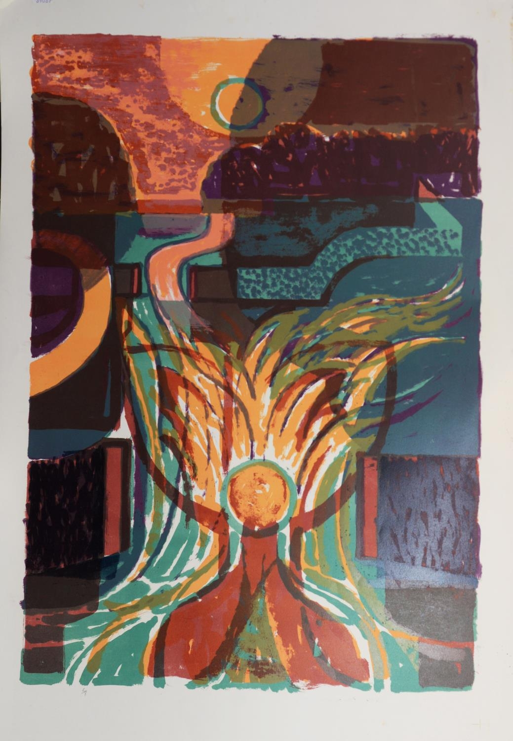 NORMAN JAQUES (1922-2014) TWO UNSIGNED AND UNTITLED COLOUR PRINTS ...