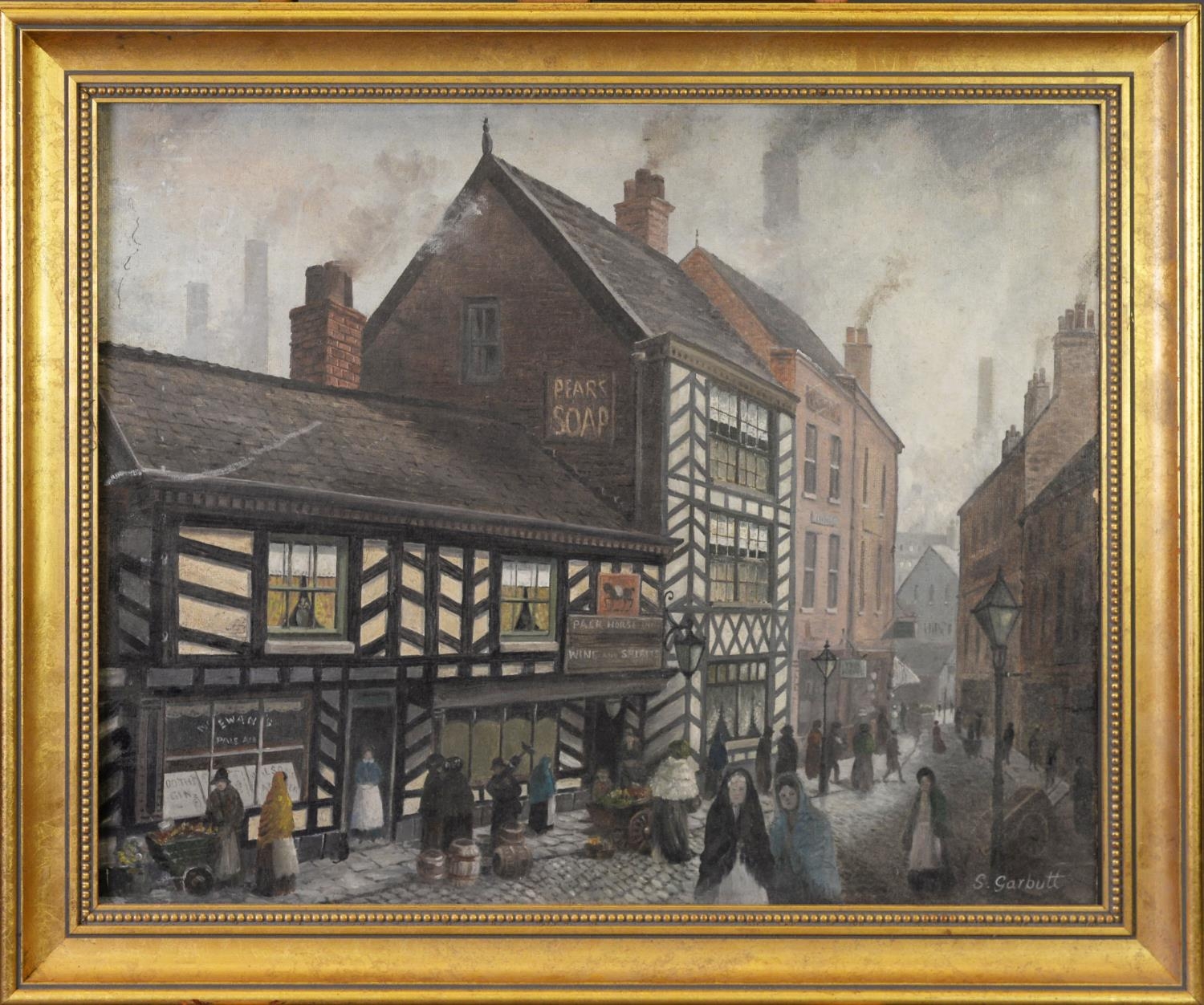 STEPHEN GARBUTT (TWENTIETH CENTURY) OIL ON BOARD ‘The Old Packhorse ...