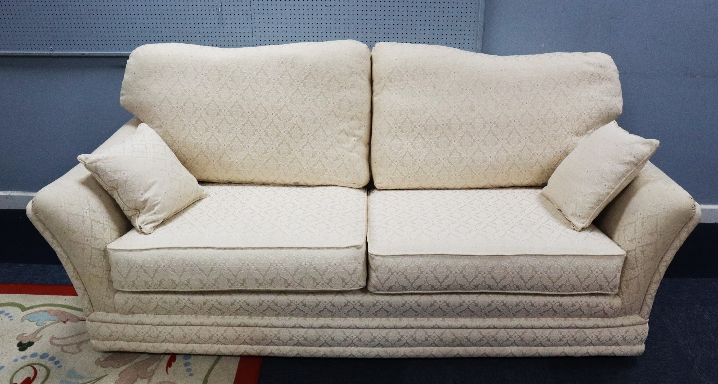 BRIDGECRAFT, GOOD QUALITY THREE PIECE LOUNGE SUITE, upholstered in ...