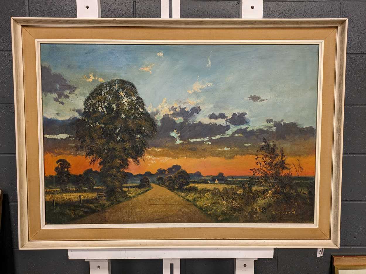 Gerald Coulson (1926-) Fenland Landscape signed 'COULSON' lower right ...
