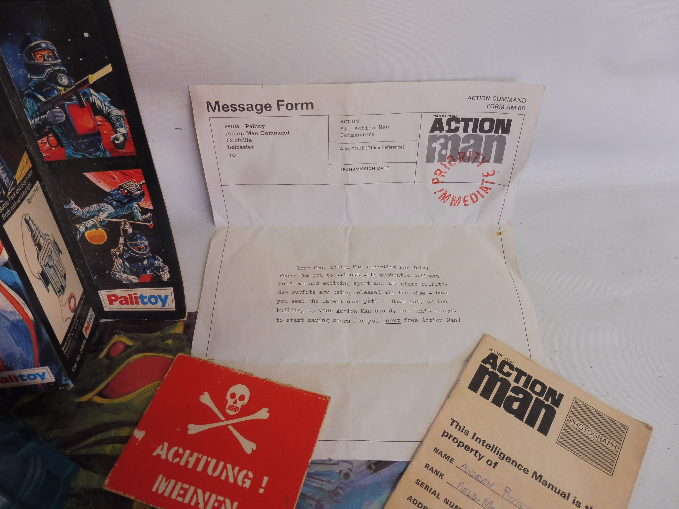 A boxed Action Man Space Ranger Captain by Palitoy, with original outer ...