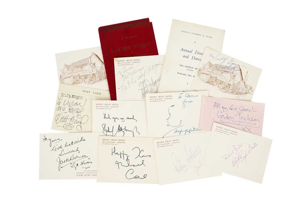 Autograph Collection.- Hitchcock, Disney, Burton, Sellers and OthersA ...