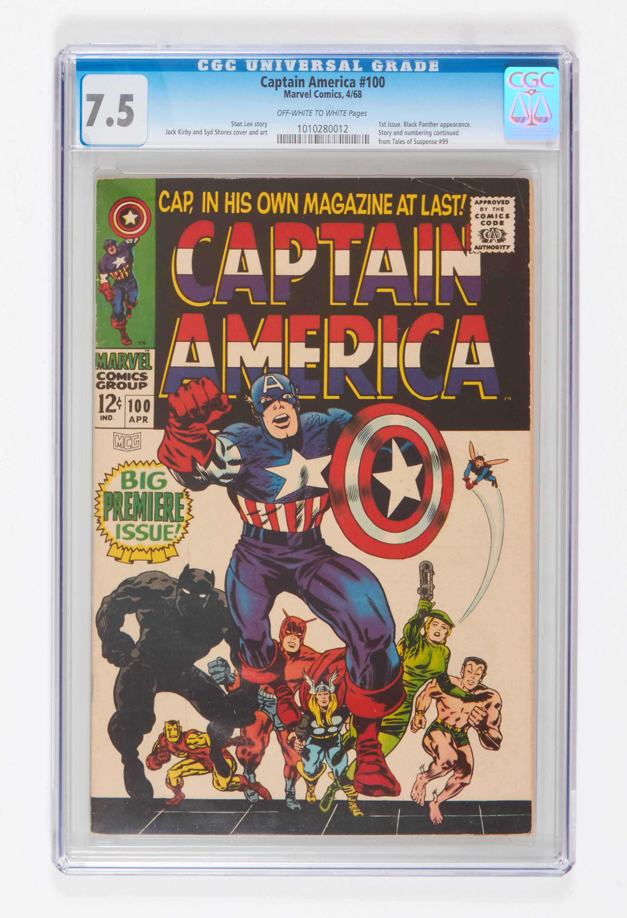 Captain America 100 (1968). CGC 7.5. No Reserve