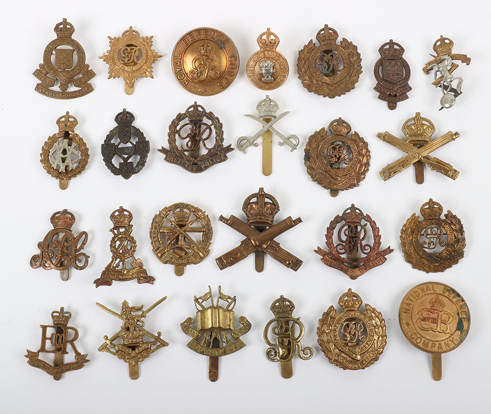 Selection of British Corps Cap Badges, including Army Educational Corps ...