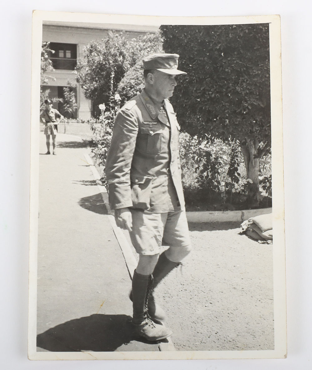 WW2 German General wearing Knights Cross: Period uniform photograph of ...
