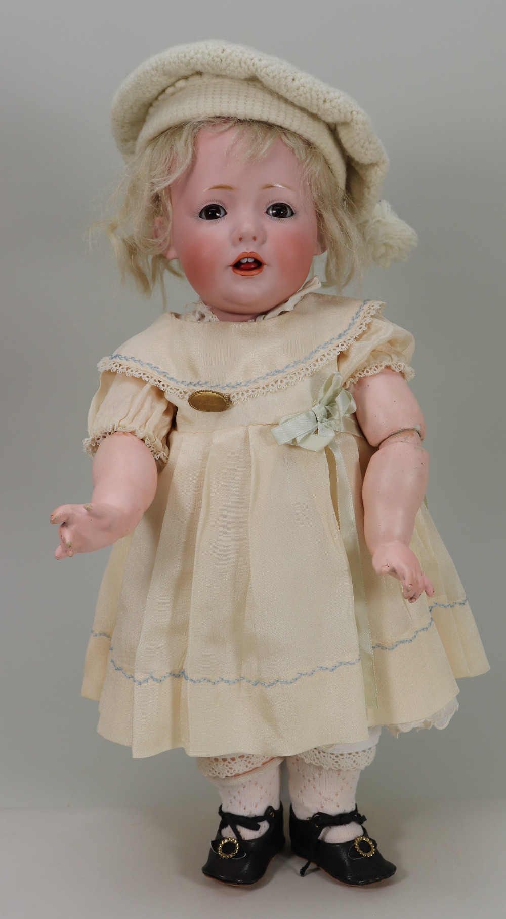 A rare and good J.D Kestner 245 ‘Hilda’ character bisque head toddler ...