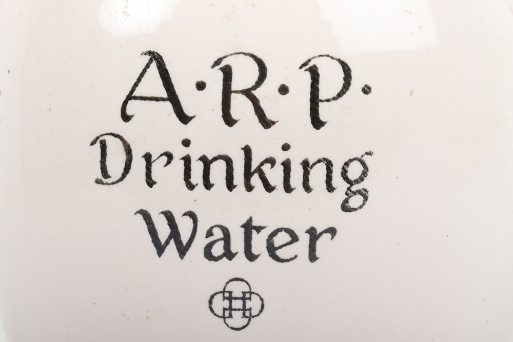WW2 British Home Front ARP Water Jug: Large heavy jug standing 36 cms ...