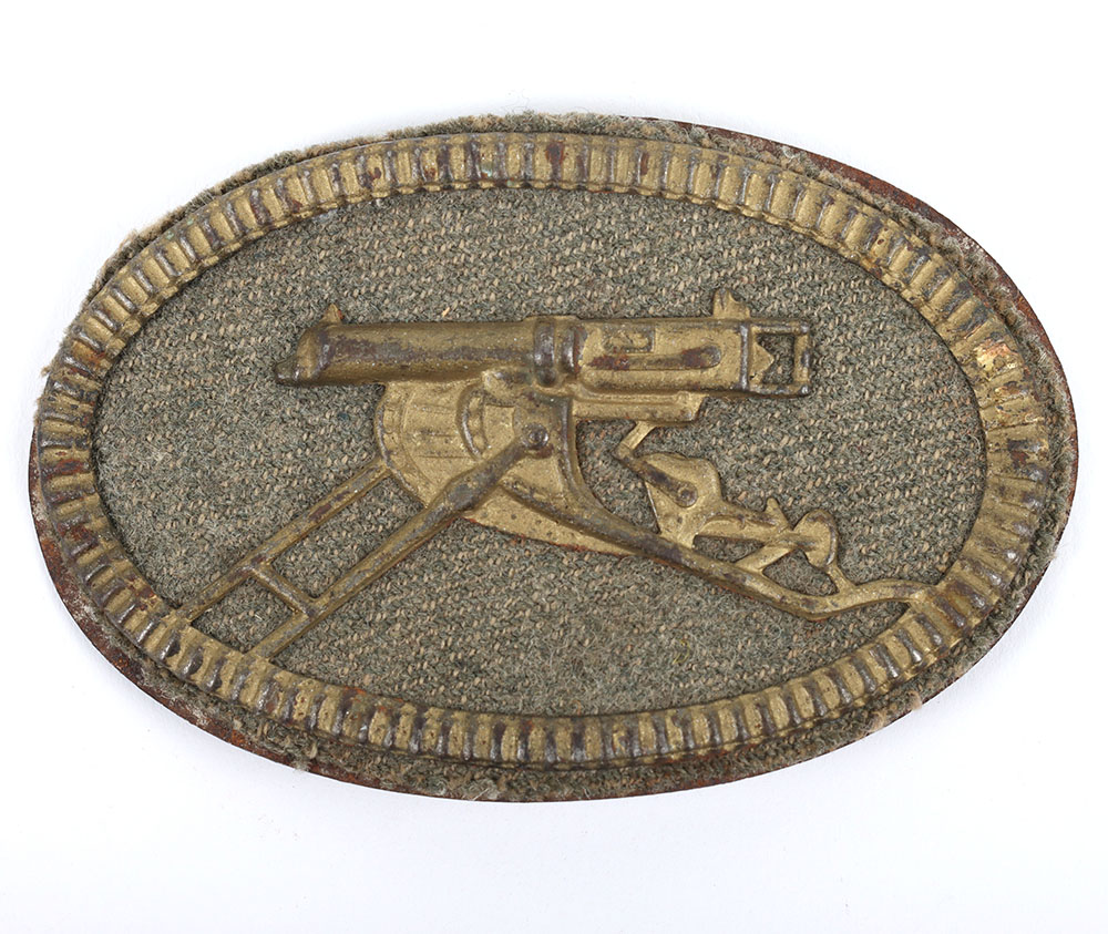 WW1 German Machine Gunners Arm Badge, fine example of the oval tunic ...