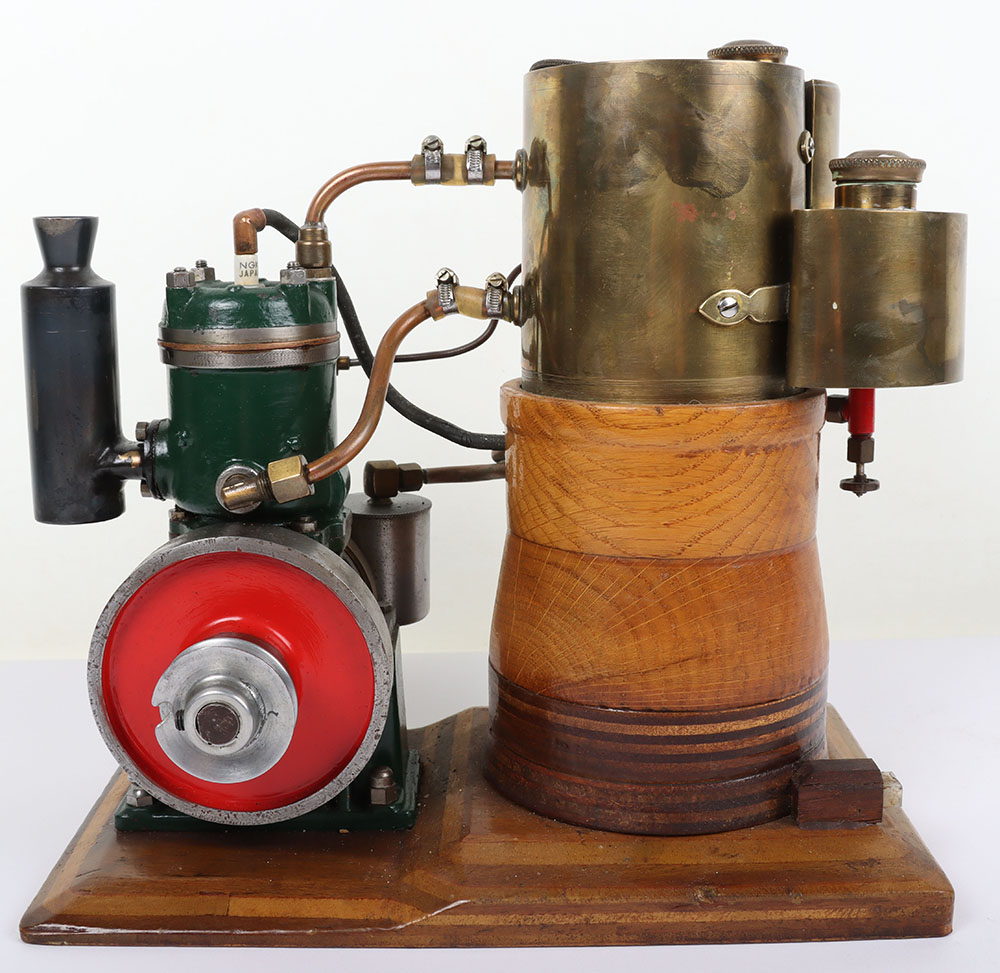 An interesting Stuart Turner vertical petrol engine with raised water ...