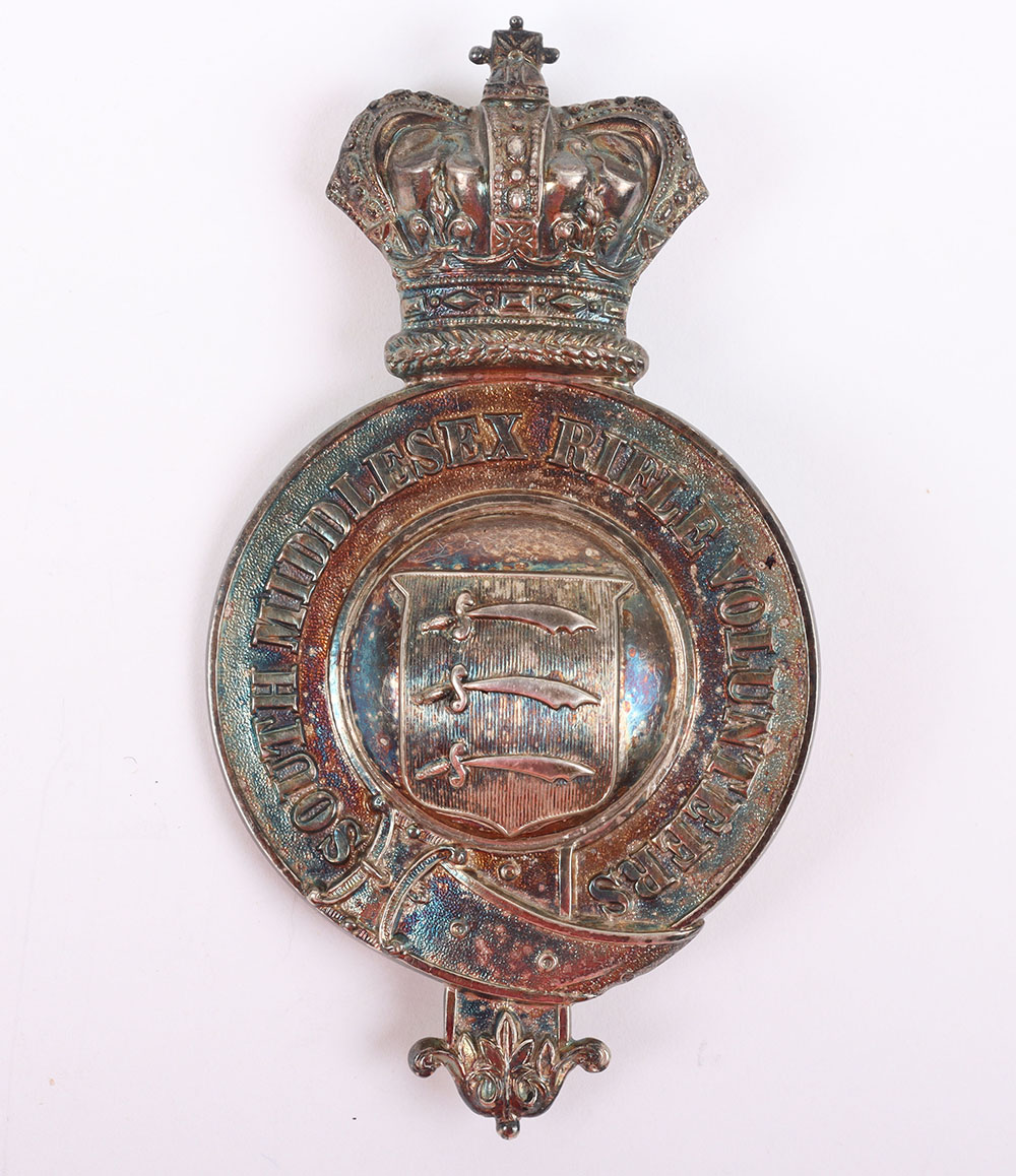 Victorian South Middlesex Rifle Volunteers Officers Cross Belt Plate ...