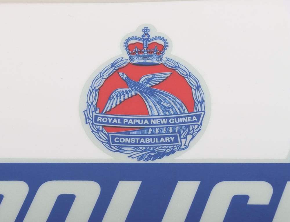 Royal Papua & New Guinea Constabulary vehicle Decals: Three large ...