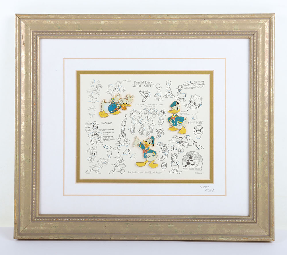 Donald Duck Model Sheets, Walt Disney Limited Edition Pin Set, with ...